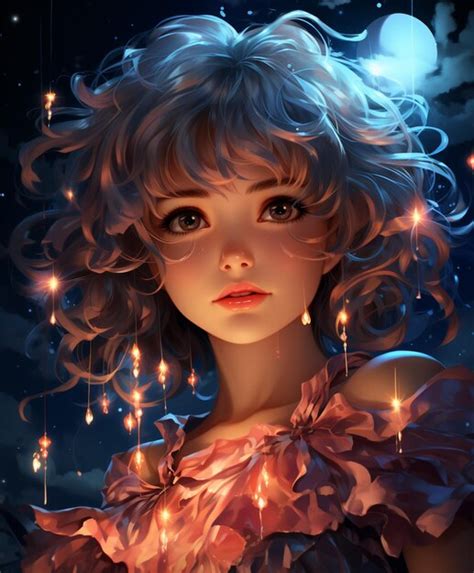 Premium Ai Image Seraphina Luminescent Guardian Of The Blossom Garden