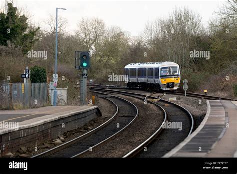 Chiltern Railways Class 165 Diesel Train Approaching Hatton Station