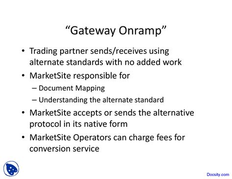 Gateway Onramp E Commerce Lecture Slides Docsity