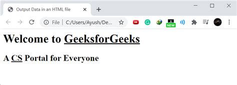 How To Write To An Html File In Python Geeksforgeeks