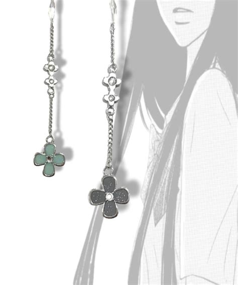 [실버 민트] 사와코 키링 너에게 닿기를 애니 일본 감성 클로버 핸드폰줄 스트랩 하라주쿠 Y2k 에이블리