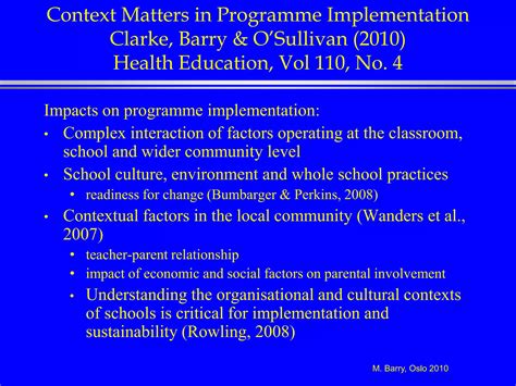 Implementing Mental Health Promotion In Schools Ppt