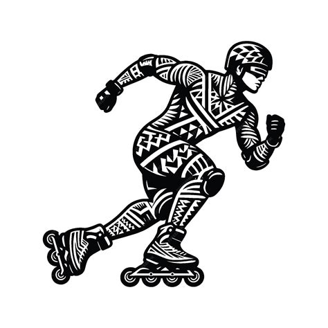 Premium Vector Inline Skating Roller Skate