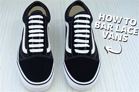 Bar Lacing Vans EASY Tutorial With Photos Wearably Weird
