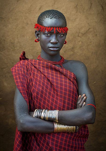 Miss Domoget Bodi Tribe Woman With Headband Hana Mursi Omo Valley