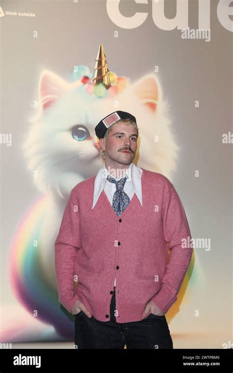 Reece Davey Attends The Launch Of Cute Exhibition At Somerset House