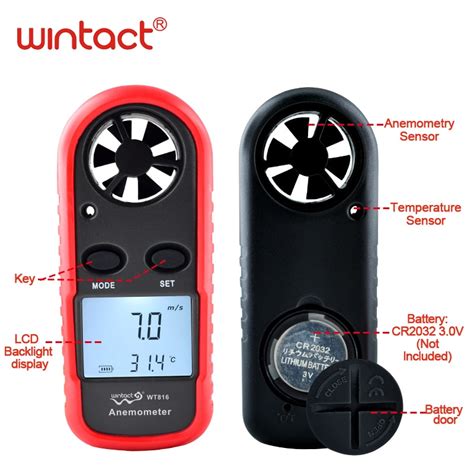 Mini Digital Handheld Wind Speed Meter Scale Anemo Vicedeal