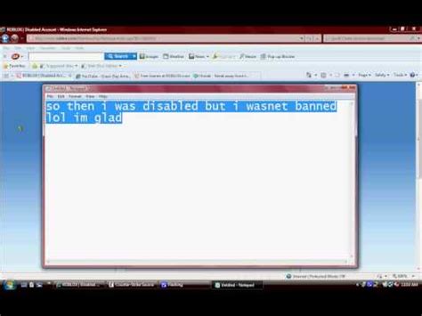 Account Disabled On Roblox For No Reson YouTube