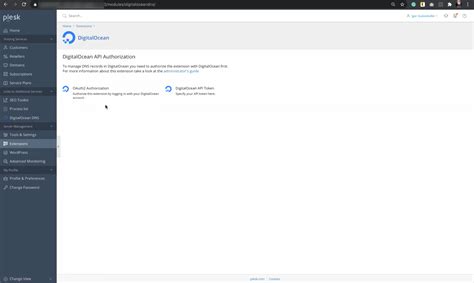 Configure External Dns With Digitalocean Dns Extension On Plesk Plesk