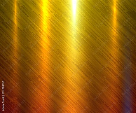 Metal Gold Texture Background Brushed Metallic Texture Plate Pattern Golden Vector
