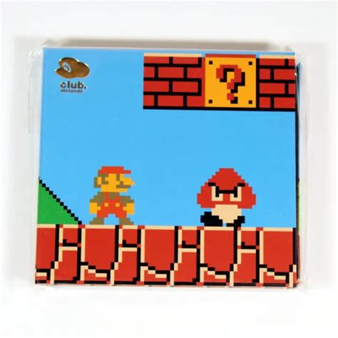 TOUCH PEN CARD Case Nintendo DS Super Mario Bros Famicom JAP Club Nintendo NEW EUR