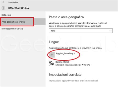 Come Cambiare Lingua Su Windows 10 Geek S Lab