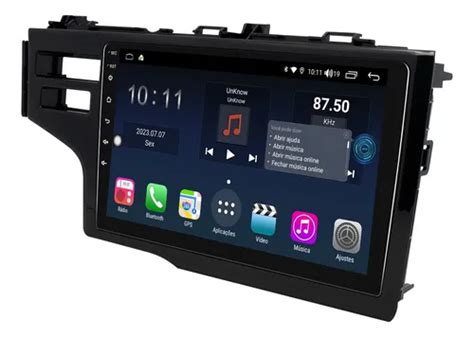 Central Multimidia Honda Fit Wrv Android 4gb 32gb 9p 4g 2cam Parcelamento Sem Juros