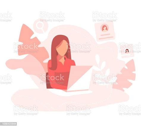 사무실 노동자입니다 최소한의 평면 디자인입니다 벡터입니다 테이블 사무실 직장입니다 개념에 대한 스톡 벡터 아트 및 기타 이미지