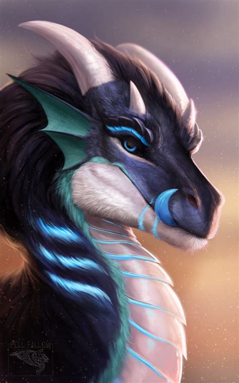 197818 Safe Artist Fellfallow Dragon Fictional Species Furred