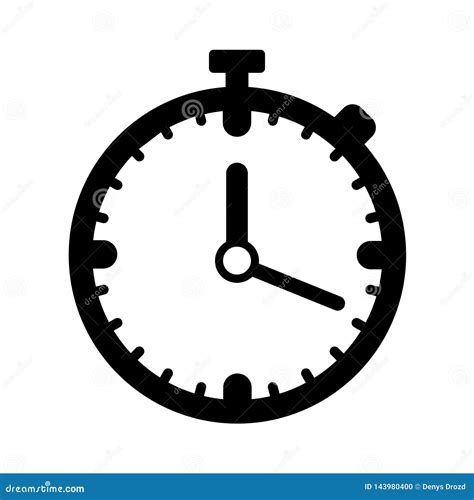 Icono Del Vector Del Cron Metro Icono Del Reloj Ejemplo Del Icono Del