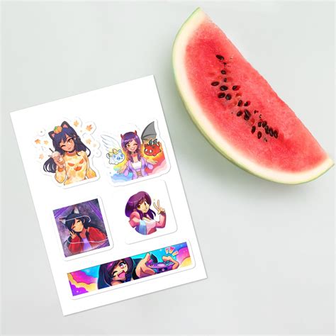 Aphmau Stickers Aphmau Sticker Sheet Aphmau Merch Etsy