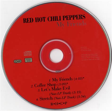 Red Hot Chili Peppers My Friends