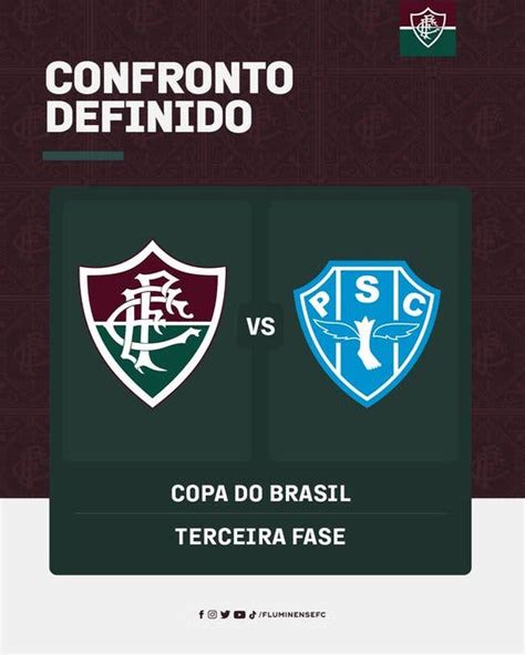 Cbf Divulga Datas E Horários Dos Jogos Do Fluminense Pela Copa Do