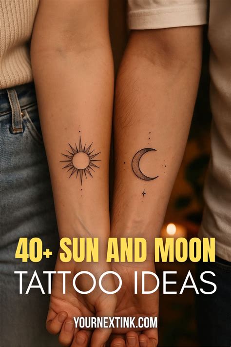 Best 13 40 Sun And Moon Tattoo Ideas With Meanings Artofit