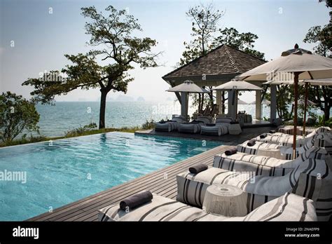 Luxury Hotel Swimming Pool In Phang Nga Bay Thailand Thailand Stock
