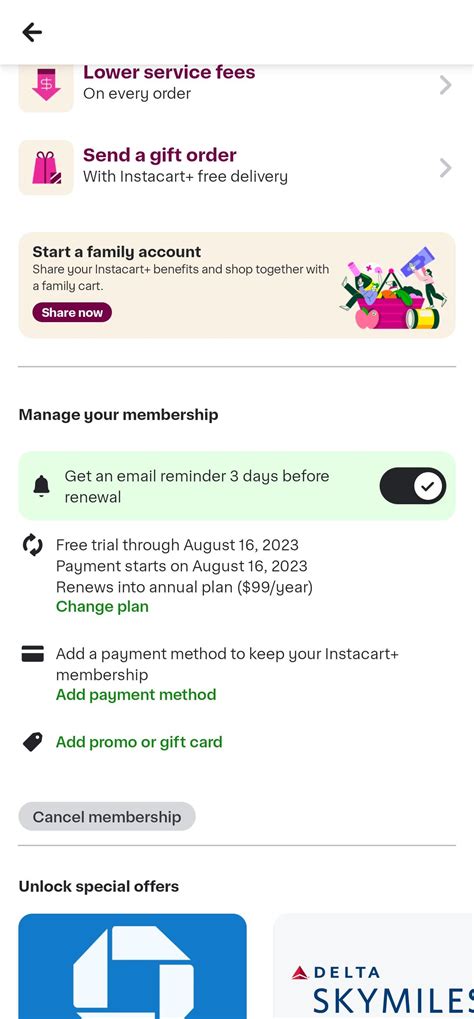 Instacart How To Cancel Your Account