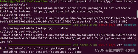 在ubuntu20 04搭建hadoop分布式平台和分布式内存计算平台pyspark然后用hadoop加载数据文件统计出单词出现次数