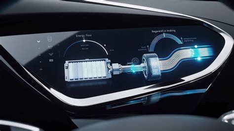 Ai Ev Dash Shows Energy Flow Data Stock Footage Video Of Battery