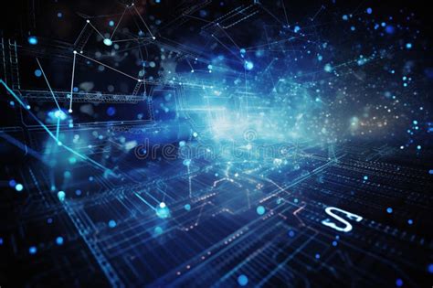 Cybersecurity And Data Protection Abstract Technology Backgrounds Ai Generated Stock