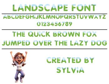 Landscape OTF Font By Created By Sylvia TPT