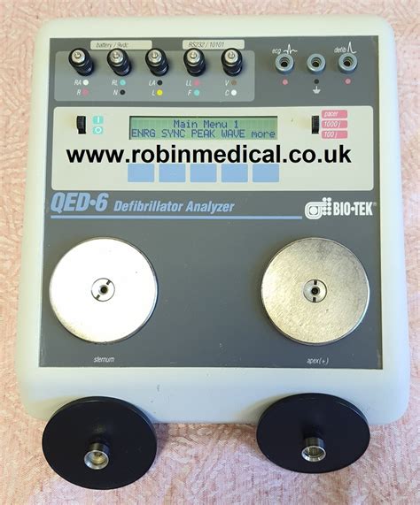 Bio Tek QED 6M Defibrillator Tester Robin Medical Ltd
