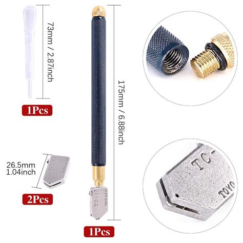 8pcs Glass Cutting Tool Set With Glass Breaking Pl Vicedeal