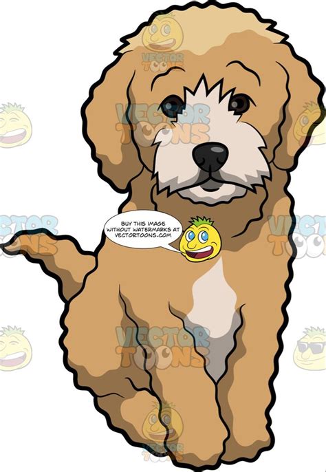Cockapoo Clip Art Cute Puppy Drawing