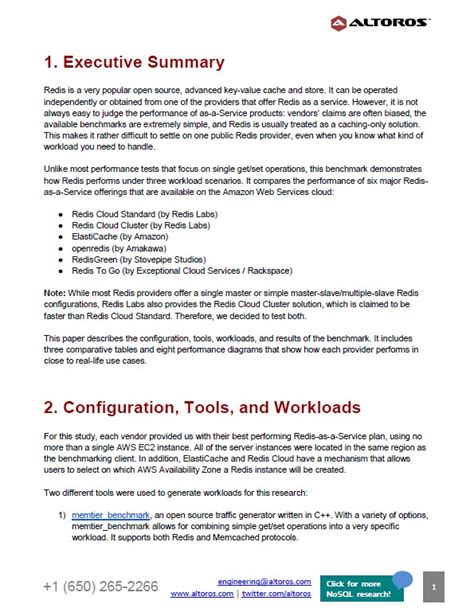 Redis As A Service Performance Benchmark Redis Cloud ElastiCache Openredis RedisGreen And