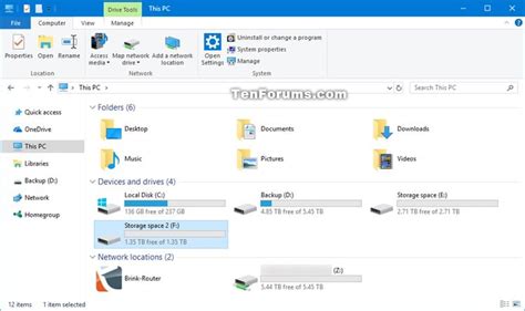 Create Storage Space For Storage Pool In Windows 10 Tutorials