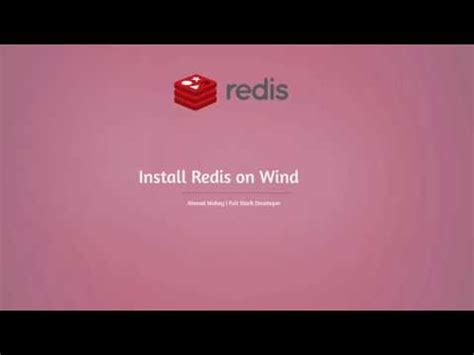 Install Redis On Windows Redis Tutorial YouTube