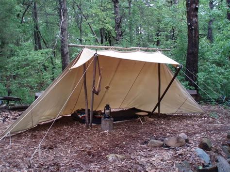 Whelen Lean To Survival And Hunting Camp Tent Pioneer Tent Green Tarp