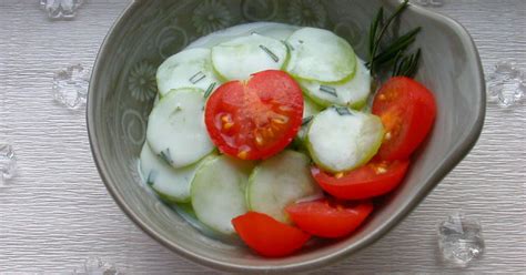 샐러드 그리스식 오이토마토샐러드 With 차자키소스