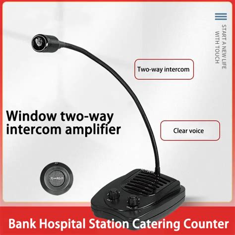 Window Intercom System Anti Interference Bank Counter System Two Way