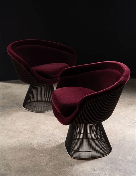 Early Lounge Chairs Designed By Warren Platner For Knoll International