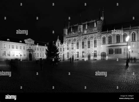 The City Hall Exterior Burg Square Bruges City West Flanders
