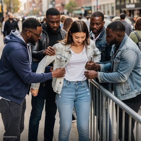 Hero Prompt She Gets Clothes Ripped Off By Black Men