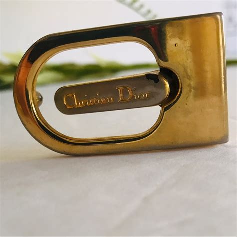 Vintage Christian Dior Belt Buckle Gem