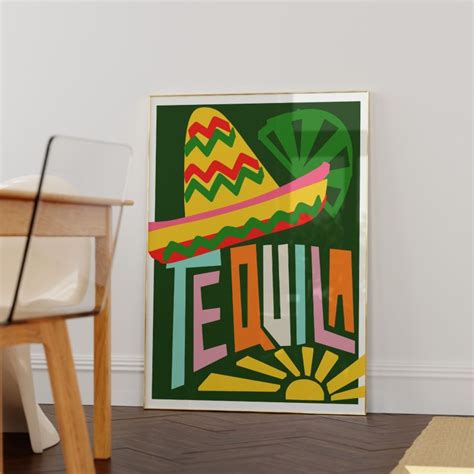 Tequila Art Print A3 Natalie Cass Art Wolf And Badger