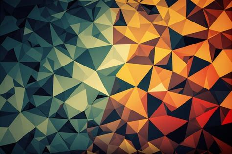 Premium Photo Polygon Patterned Background Highly Detailed Pattern