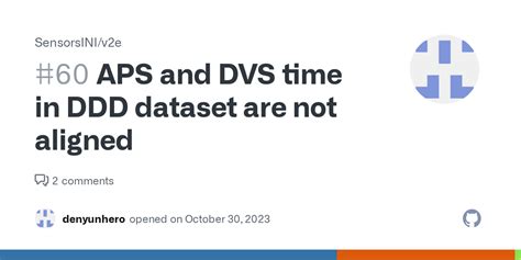 Aps And Dvs Time In Ddd Dataset Are Not Aligned · Issue 60