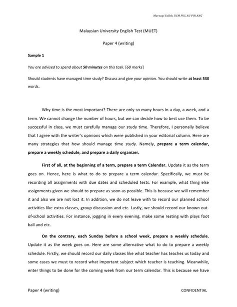 Muet Writing Task 2 LvisriThornton