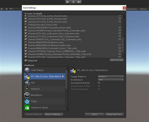 Editor Select All Scenes Checkbox In Build Settings Unity Engine Unity Discussions