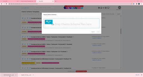 Chemo Scheme Template Editor — Τεκμηρίωση του Onco Ehr Online Help