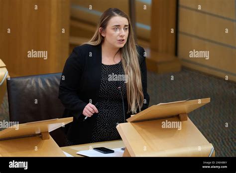 Edinburgh Scotland Uk 15 May 2024 Meghan Gallacher Msp At The
